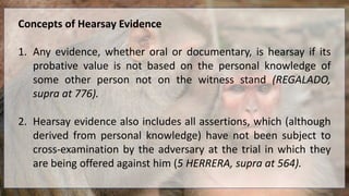 HEARSAY-EVIDENCE POWERPOINT FOR EDUCATIONAL PURPOSES | PPT