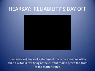Johnston Hearsay PPT | PPT