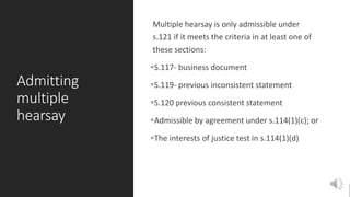 Hearsay in English Law powerpoint | PPTX