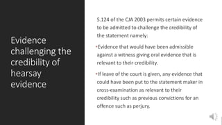 Hearsay in English Law powerpoint | PPTX