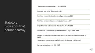 Hearsay in English Law powerpoint | PPTX