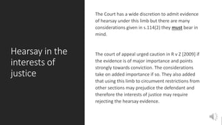 Hearsay in English Law powerpoint | PPTX
