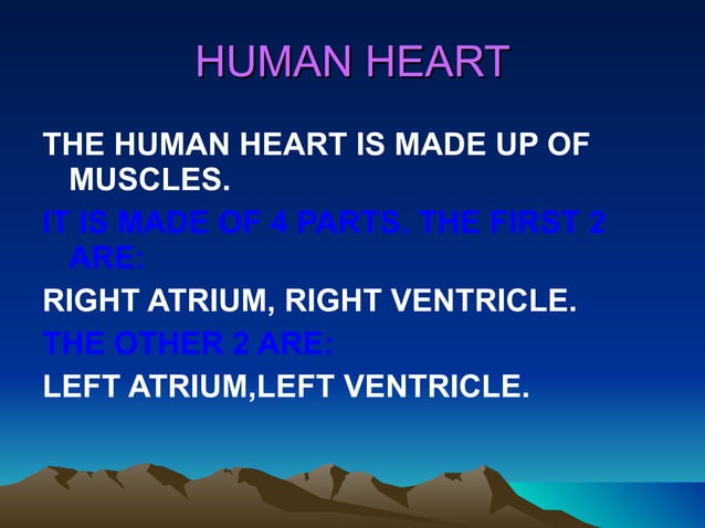 The human heart | PPT