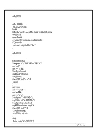 Arduino based heartbeat monitoring system. | PDF