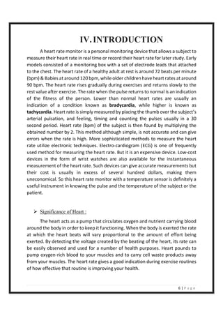 Arduino based heartbeat monitoring system. | PDF