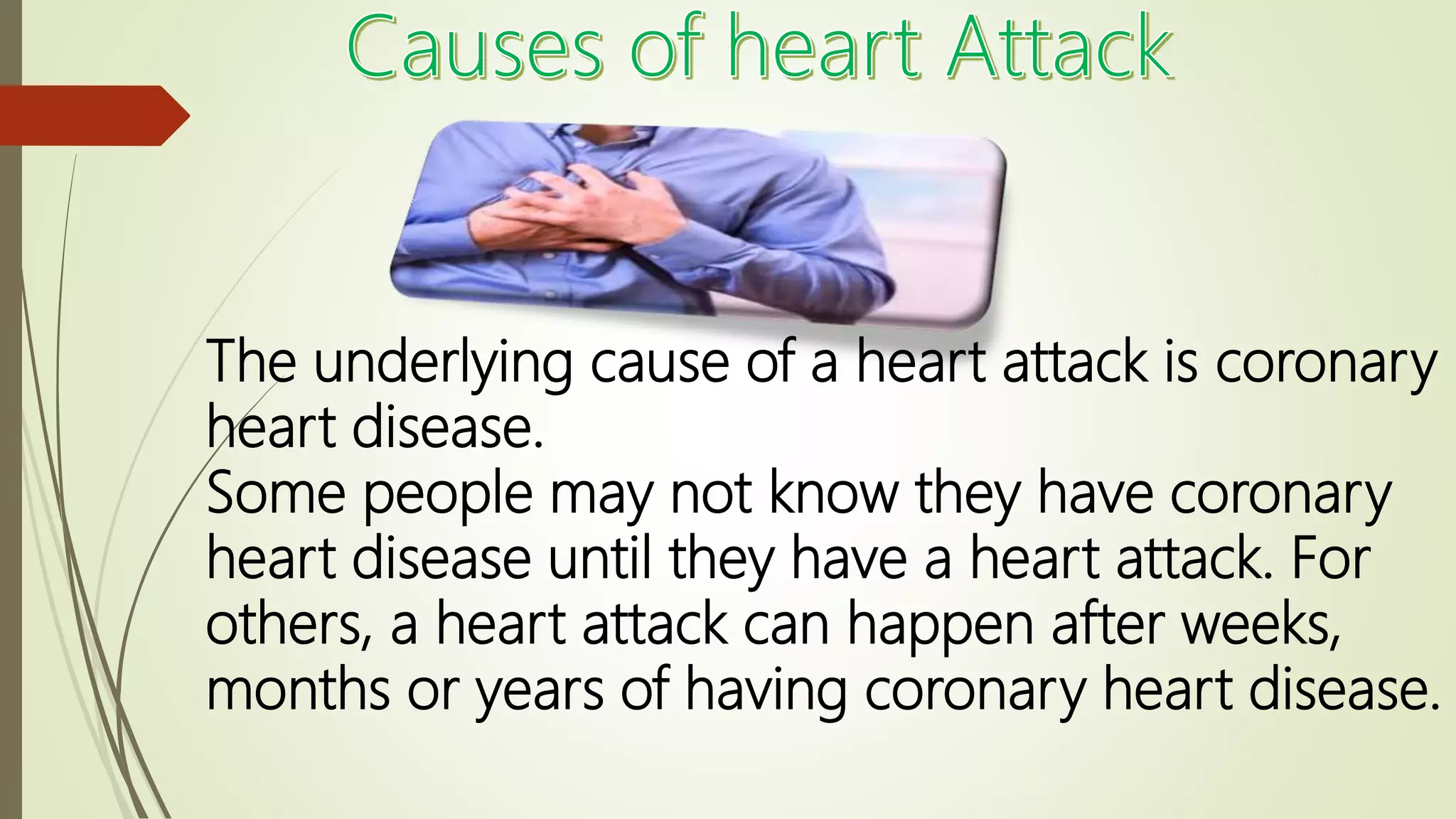Heart Attack Symptoms and its Causes | PPTX