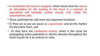 HEART structure cardiac cycle conduction pathway | PPTX