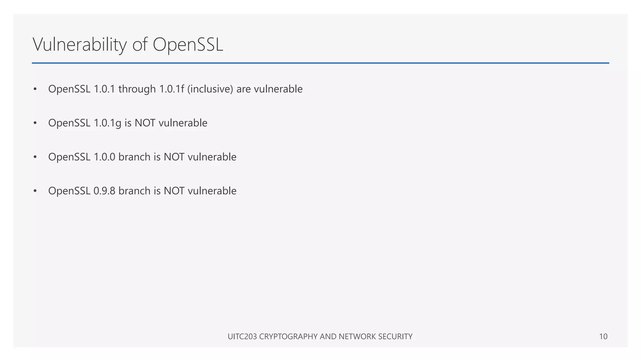 Heartbleed Bug: A case study | PPTX