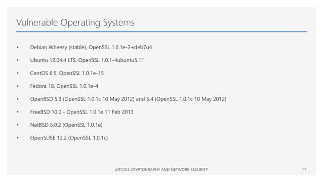 Heartbleed Bug: A case study | PPTX | Operating Systems | Computer Software and Applications
