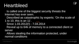 Security Vulnerabilities: Heartbleed & Buffer Overflow. | PPT