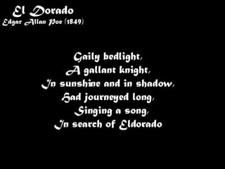 Heart Of Darkness Project El Dorado | PPT