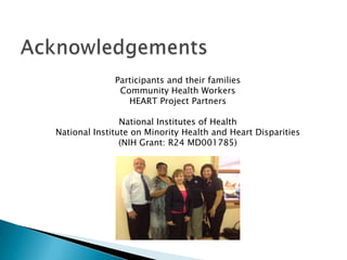 Addressing Heart Health in Hispanic Communities by Integrating ...
