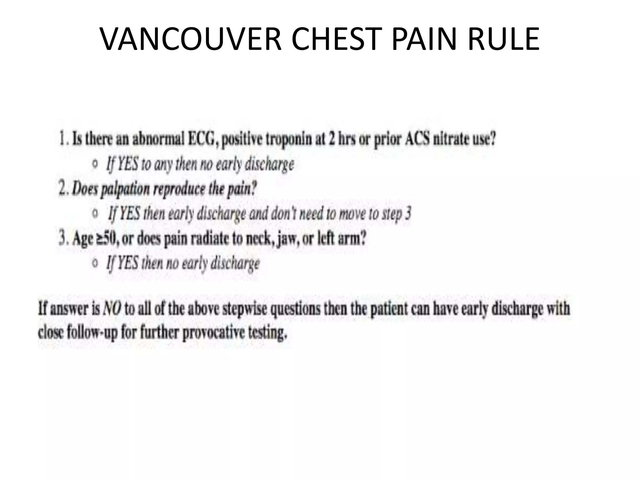 Chest pain under evaluation | PPTX