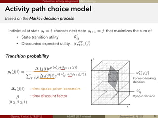 Yuki Oyama - Markov assignment for a pedestrian activity-based network design problem | PDF