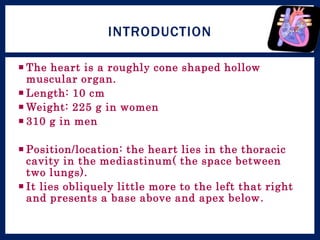 Heart anatomy & physiology slide share, circulatory system pdf | PDF