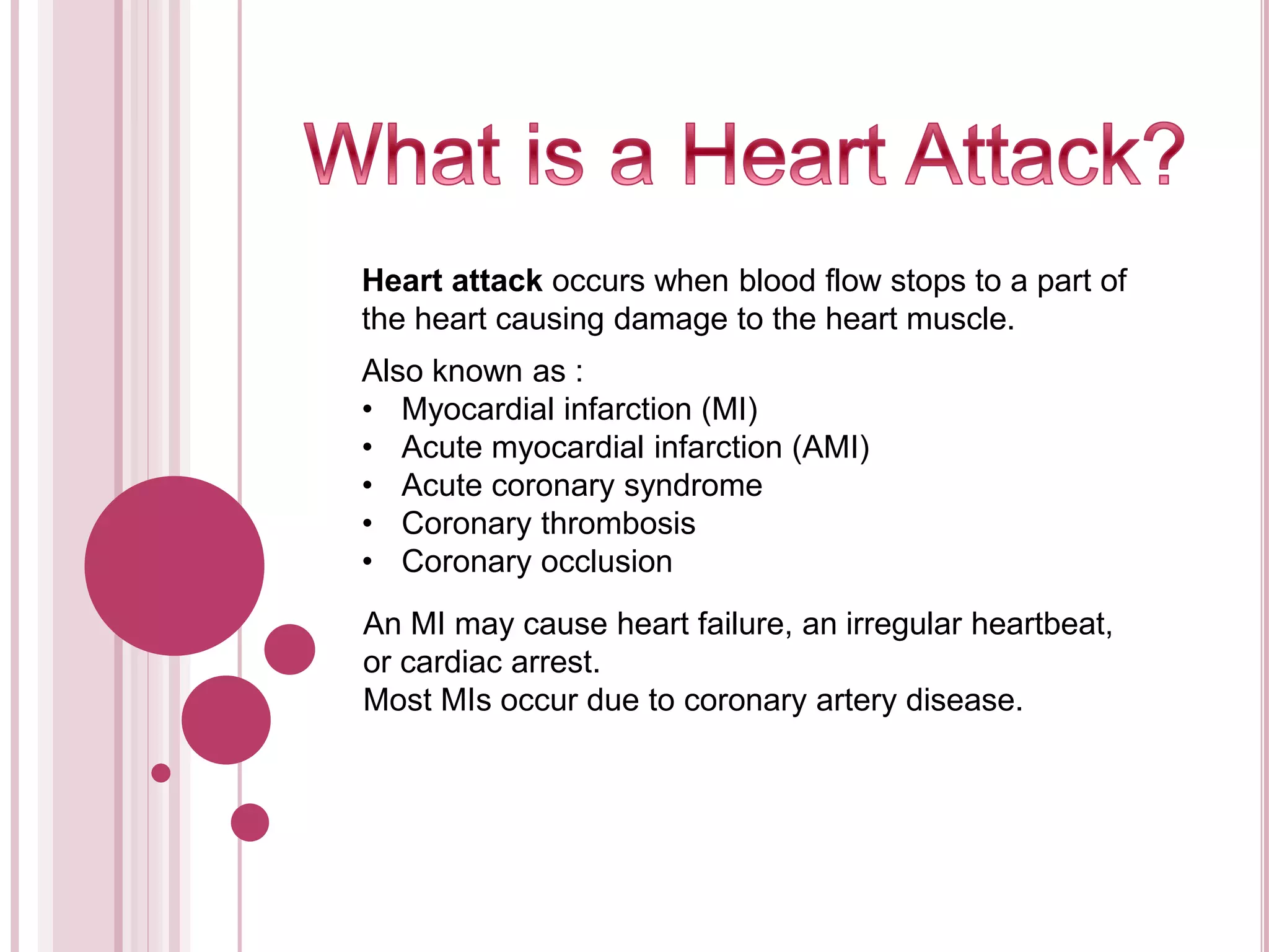 Heart attack | PPTX