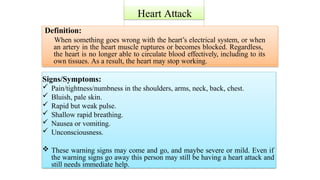 Understanding First Aid For Heart Attack | PPTX