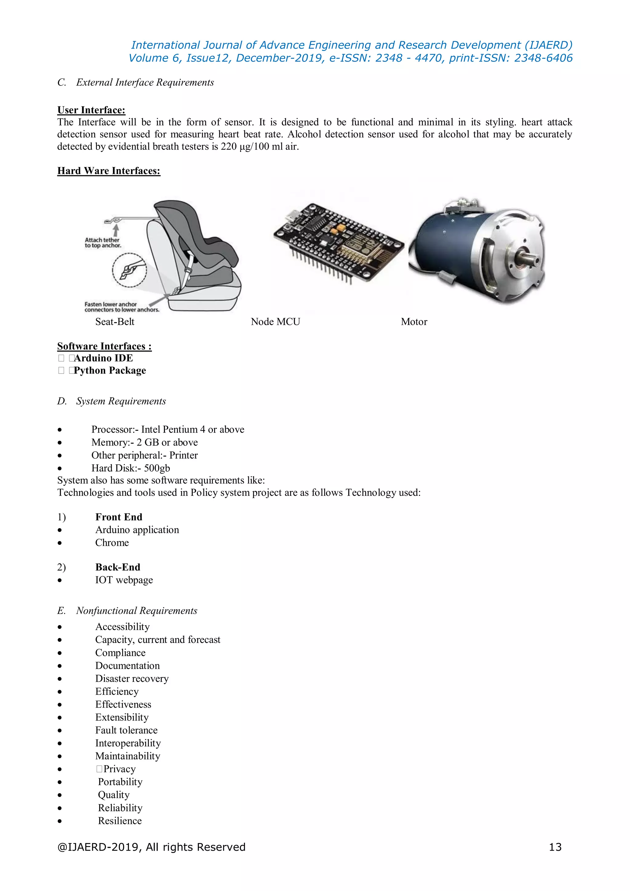 Heart attack and alcohol detection sensor using internet of things | PDF