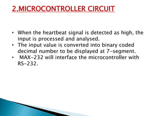 Heart attack detector with SMS alert | PPT