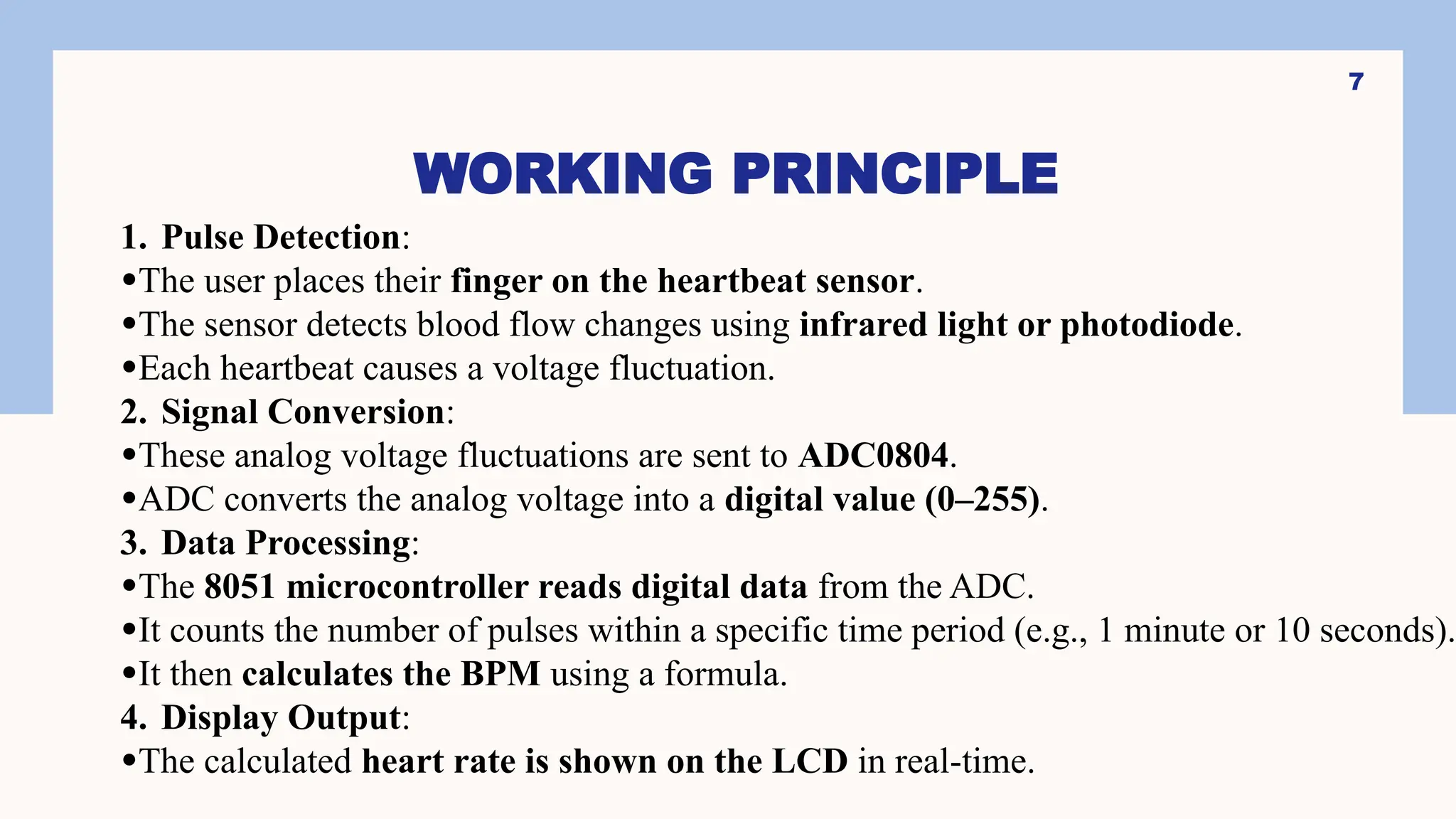 Heartbeat monitoring system using 8051 microcontroller.pptx