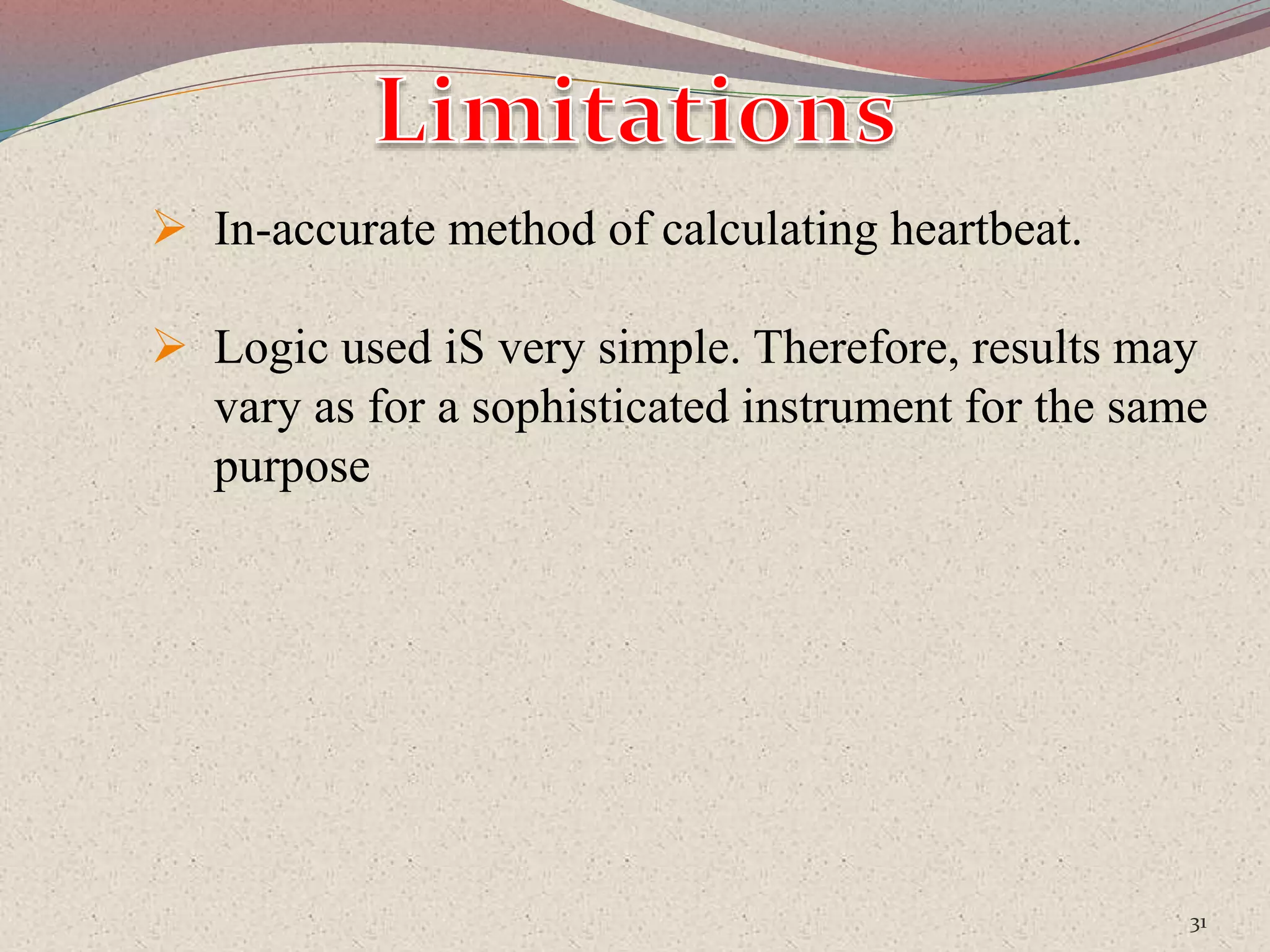 Heart beat detector using arduino | PPTX