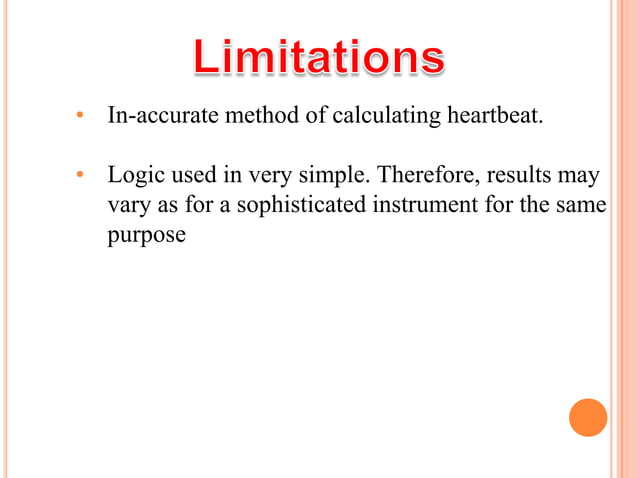 Heart beat monitor system PPT | PPTX | Heart and Cardiovascular ...