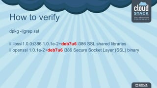 CloudStack and the HeartBleed vulnerability | PPTX | Cloud Computing | Internet