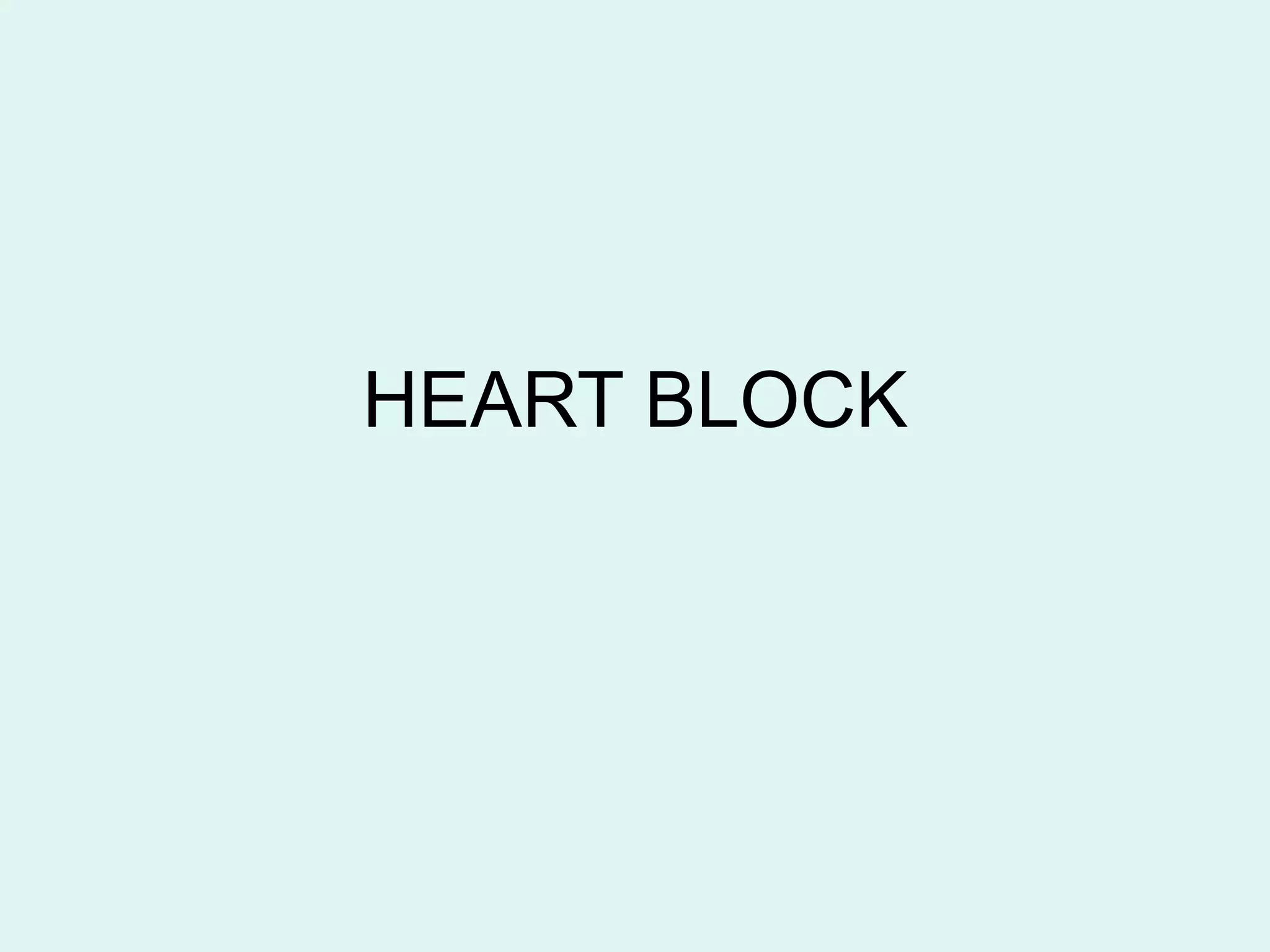 Heart block | PPT