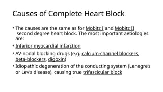 Heart Blocks: causes, presentation and ECGs | PPTX