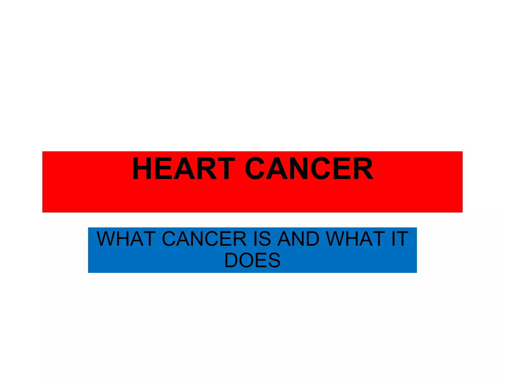 Heart cancer (1) | PPT