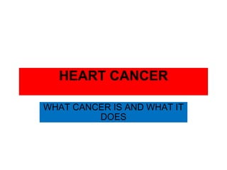Heart cancer | PPT