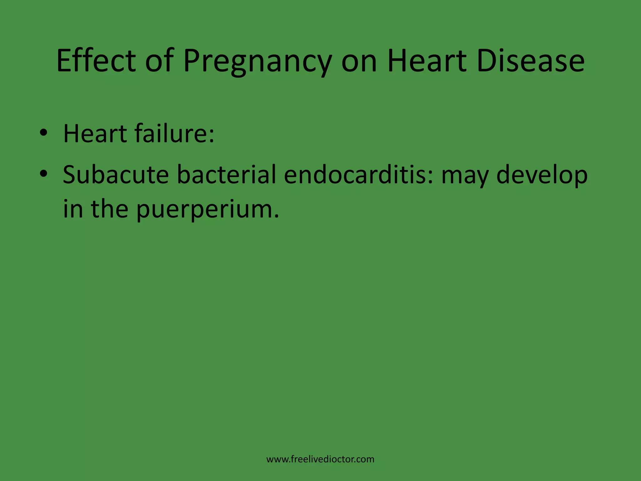 Heart disease in pregnancy | PPTX