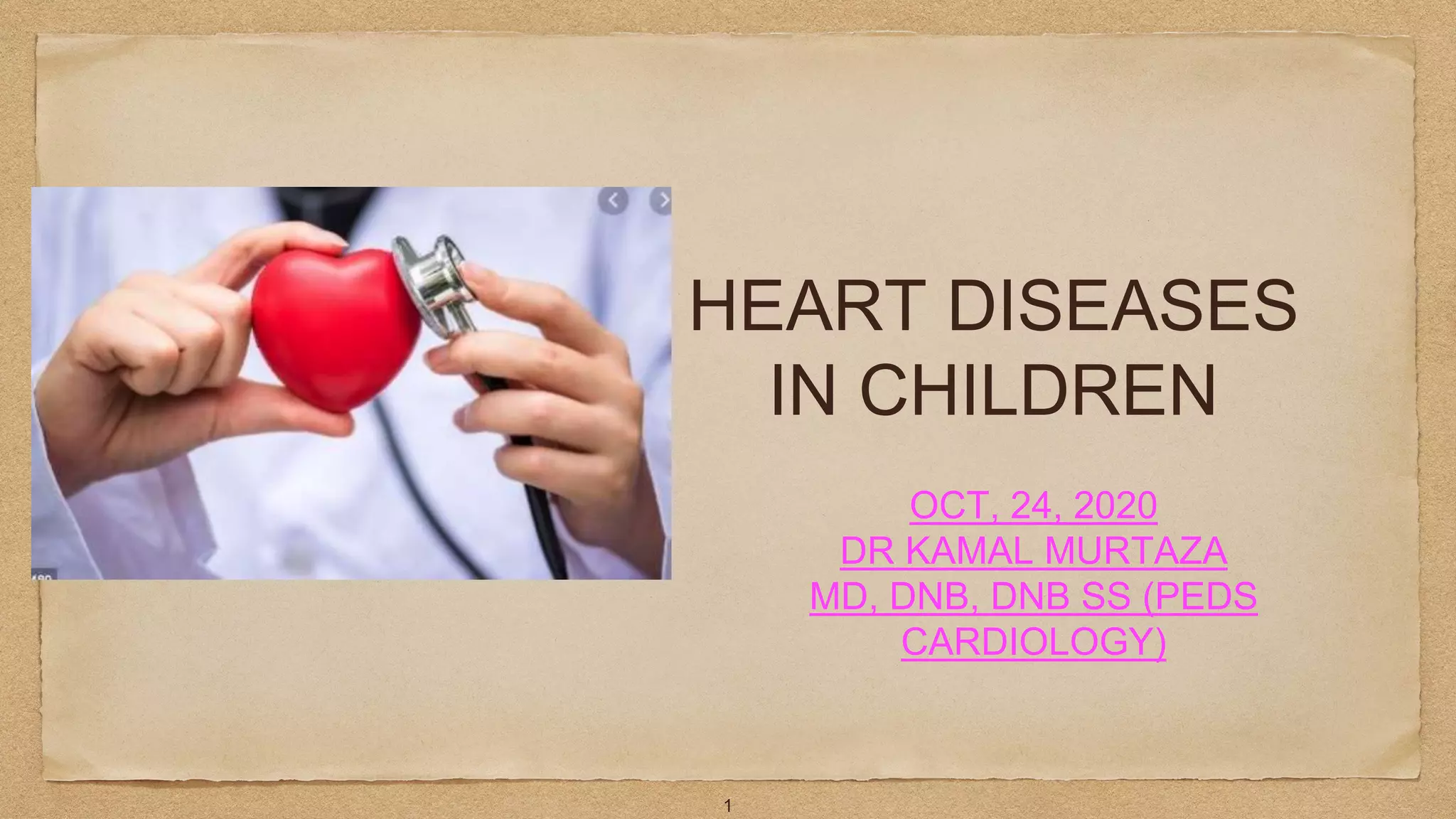 Heart diseases in children | PPTX
