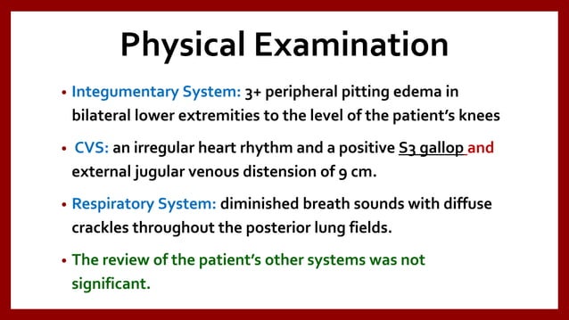 Heart Failure (Case Presentation) | PPTX | Heart and Cardiovascular Diseases | Diseases and ...
