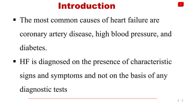 Management of Heart failure | PPTX