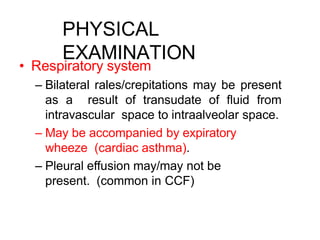 Examination of a patient with heart failure | PPT