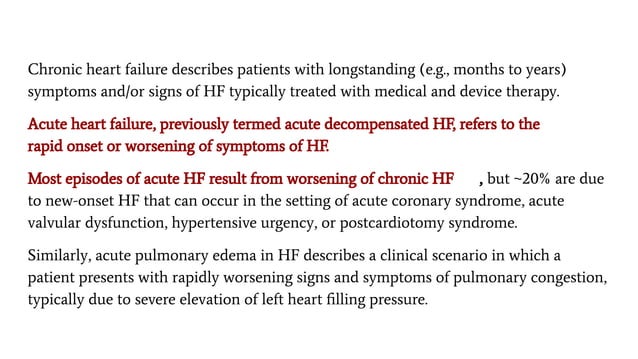 HEART FAILURE ( based on Harrison's Textbook of Medicine ) .pdf | Heart ...