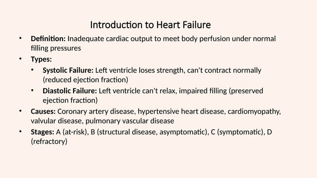 Prescribing for Heart Failure: A Guide for MBBS Students | PPTX