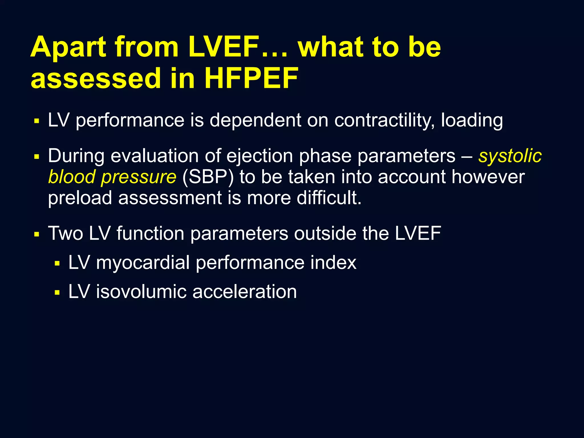 Heart failure - Echocardiography | PPTX