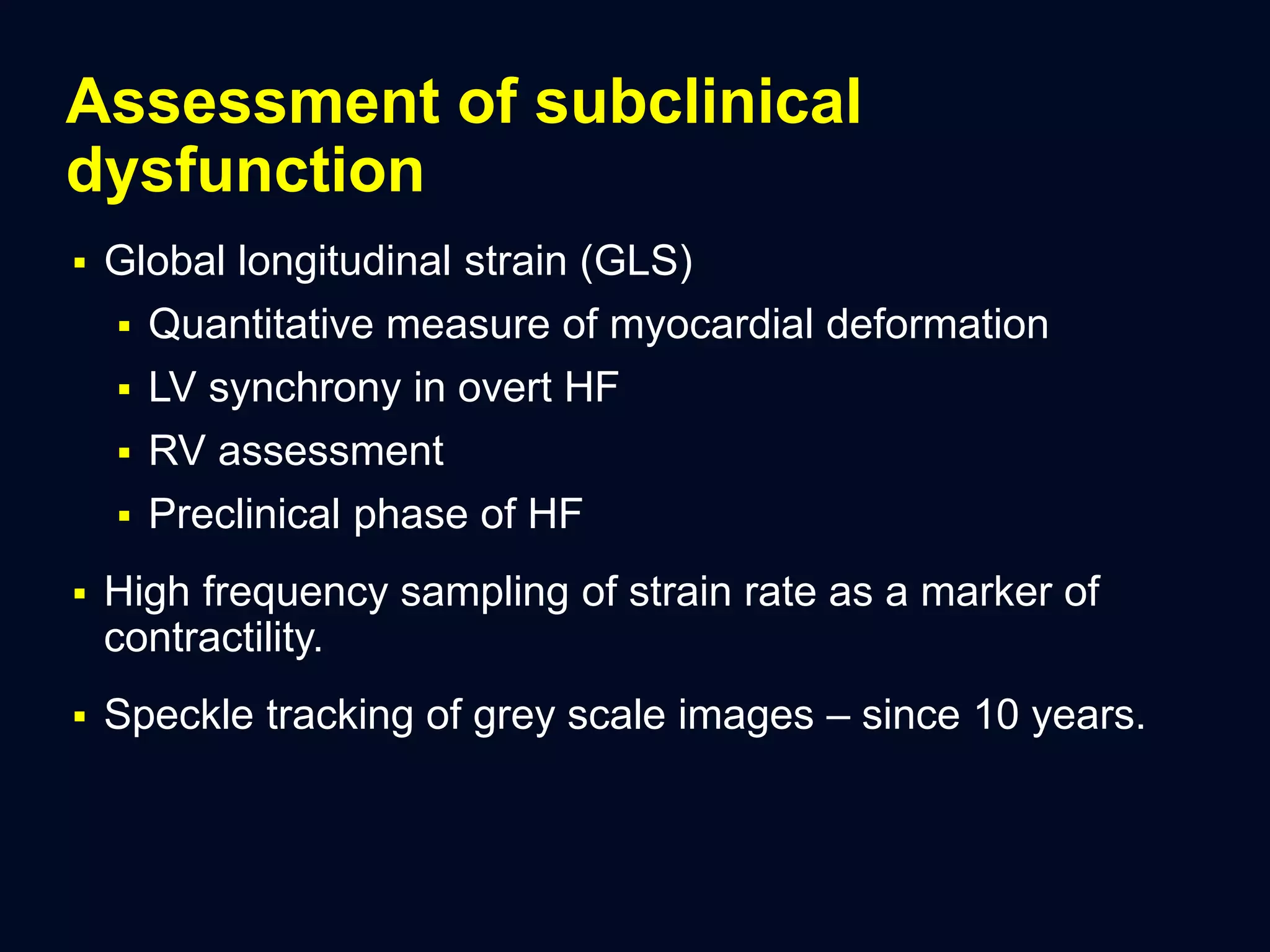 Heart failure - Echocardiography | PPTX