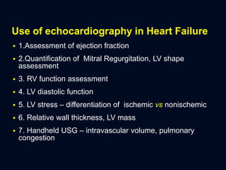 Heart failure - Echocardiography | PPTX