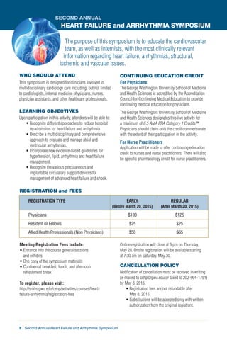 2nd Annual Arrhythmia and Heart Failure Symposium | PDF