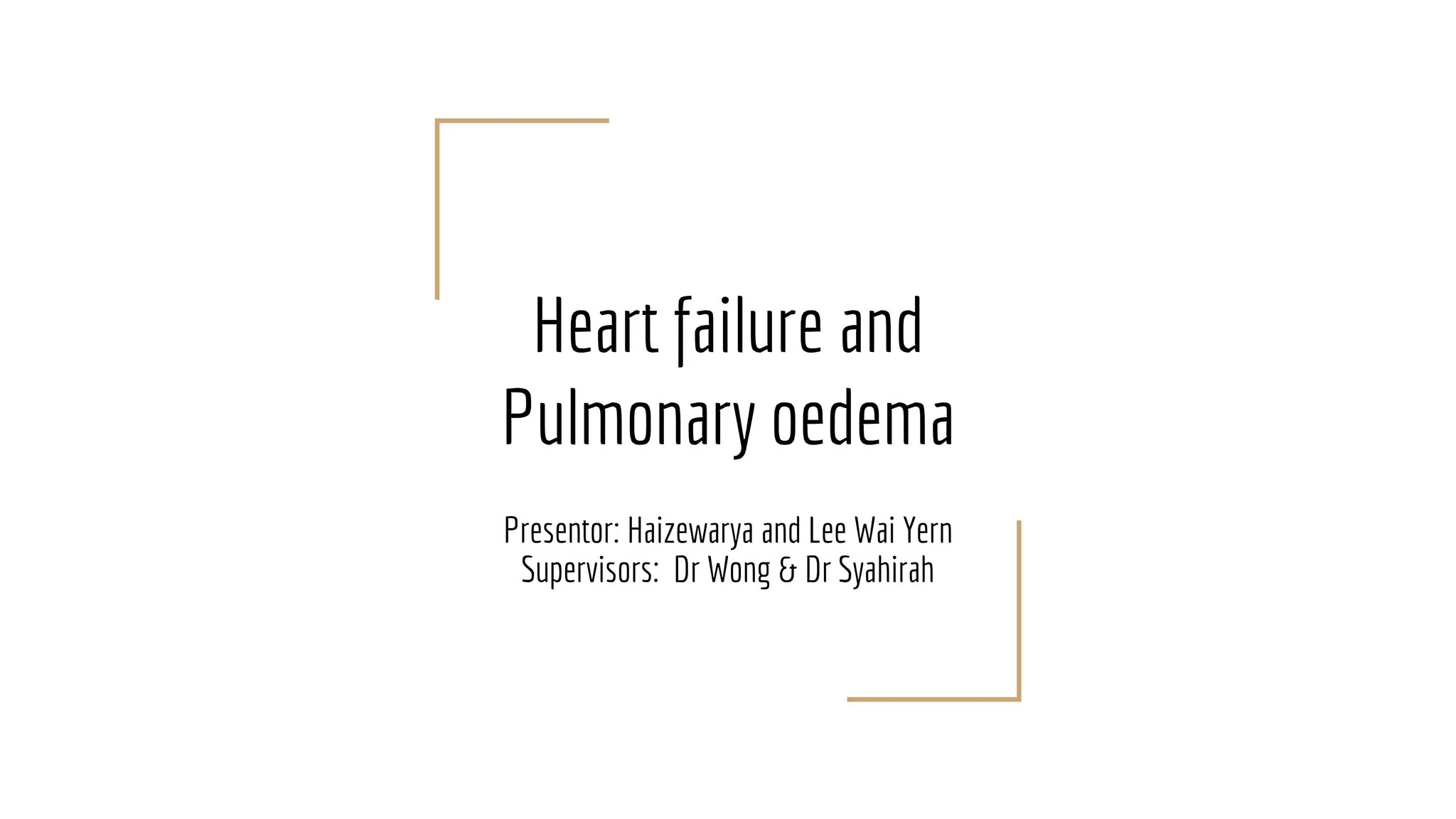Heart failure and Pulmonary oedema powerpoint presentation | PPTX