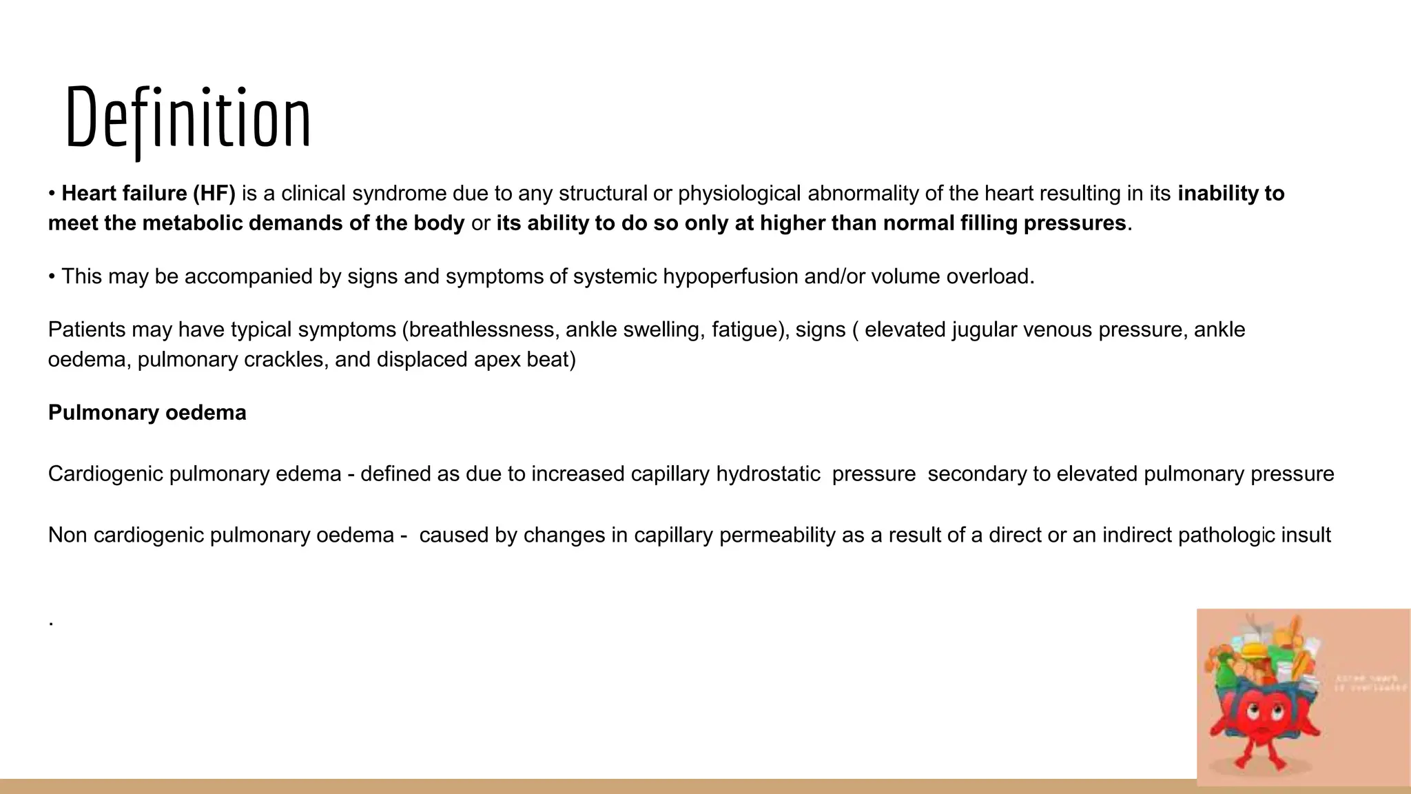 Heart failure and Pulmonary oedema powerpoint presentation | PPTX