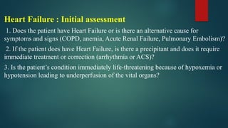 An approach to diagnosis and management of Heart failure | PPTX