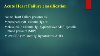 An approach to diagnosis and management of Heart failure | PPTX