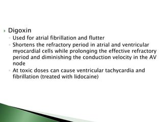 Heart failure arrhythmic and angina - Pharmacology | PDF