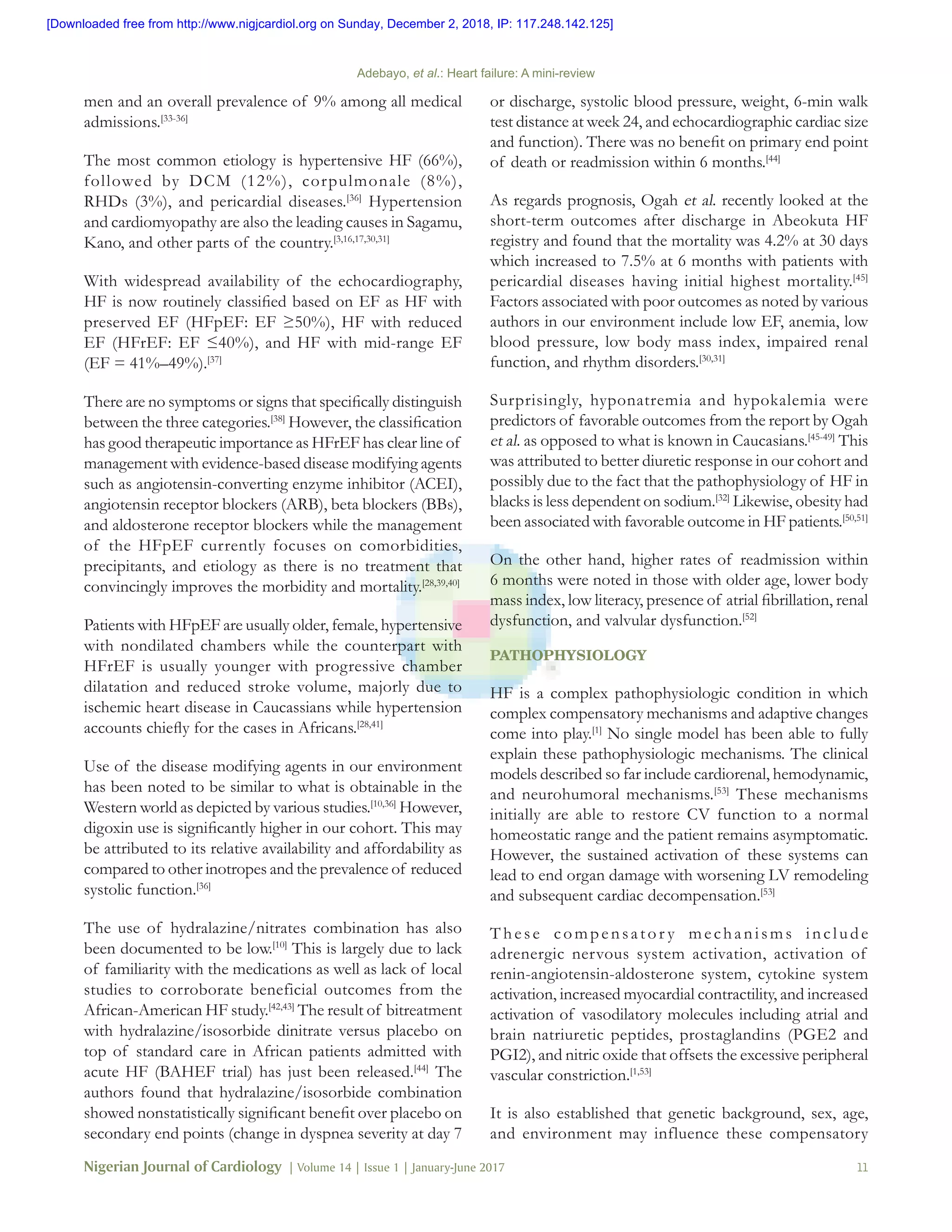 Heart failure definition classification | PDF
