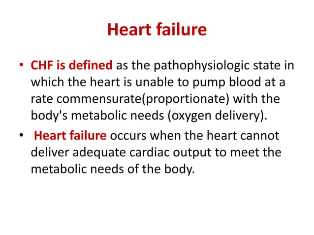 Heart failure in children | PPTX