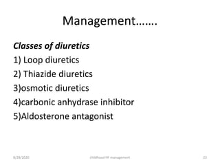 Heart failure in children | PPTX